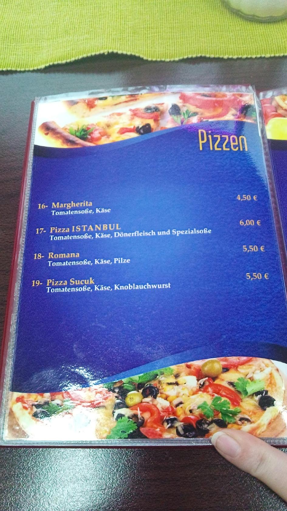 Menu at Antalya Restaurant, Schweinfurt