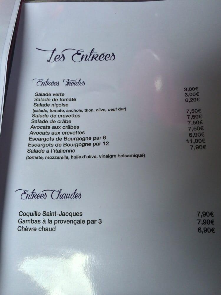 Menu at Bel Canto pizzeria, Mons-en-Barœul