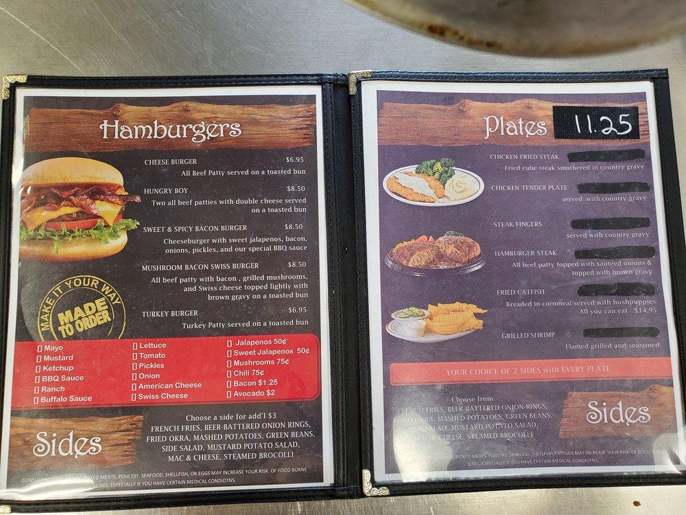 Menu at Copeland's Cafe, Seymour, 400 S Main St