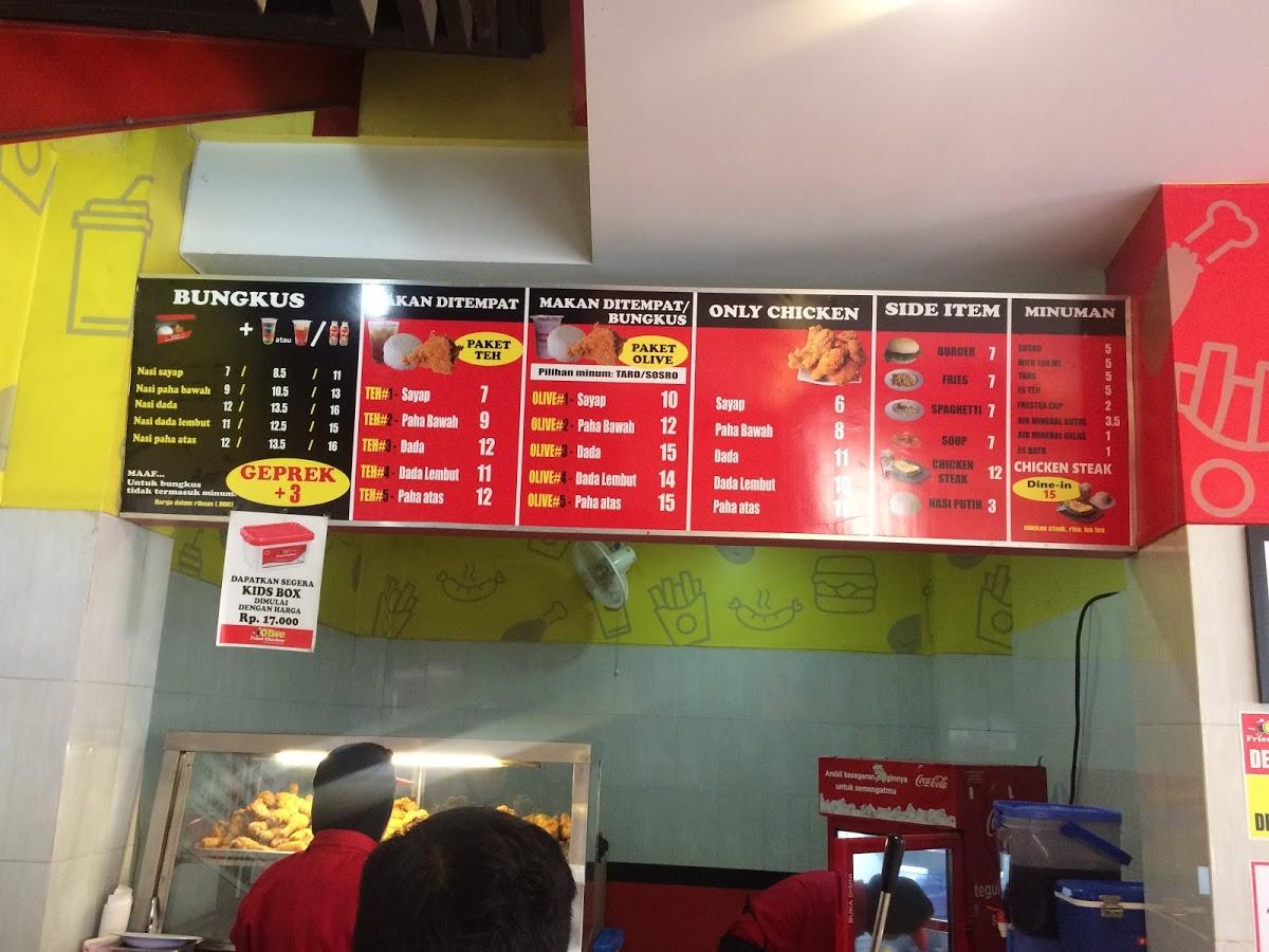 Menu at Olive Fried Chicken - Gito Gati restaurant, Sendangadi