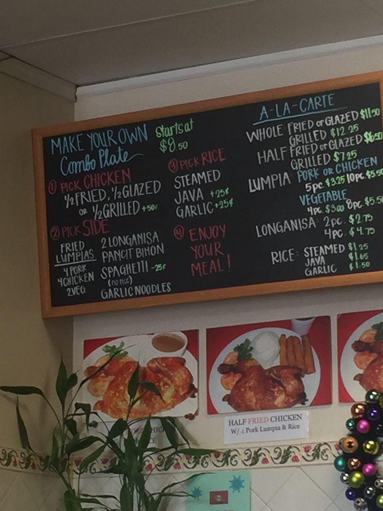 Menu at Savory Fried Chicken restaurant, Elk Grove, Franklin Blvd