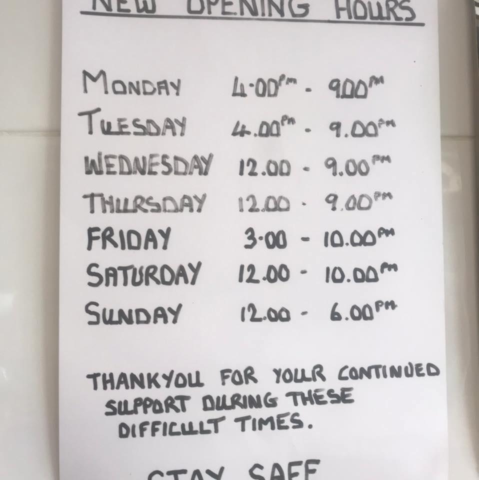 Menu at Skippers restaurant, Londonderry
