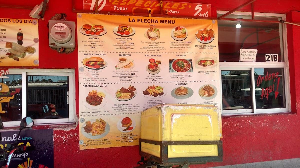 Carta del restaurante Loncheria La Flecha, Nuevo Laredo