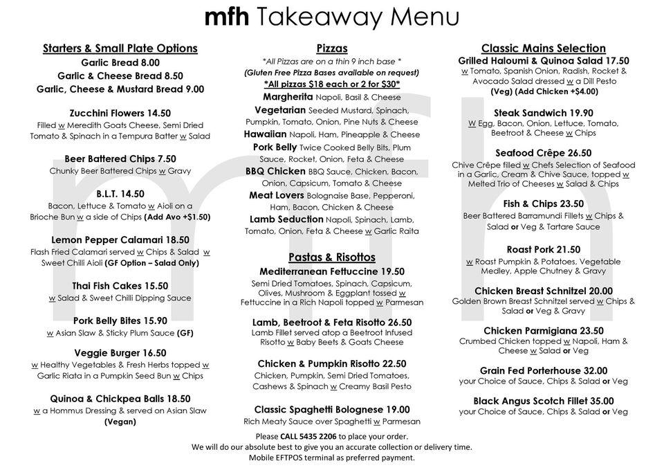 Menu at Marong Family Hotel restaurant, Marong