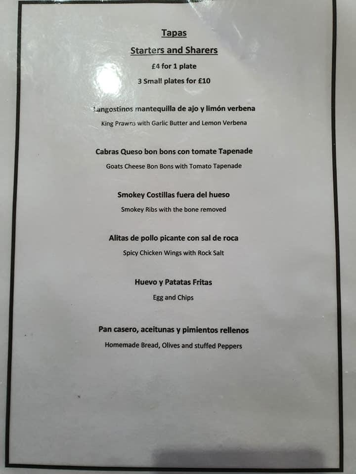 Menu at Star Inn Tickenham pub & bar, Tickenham, Clevedon Rd