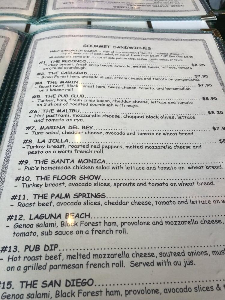 Menu at Coffee Pub, Las Vegas