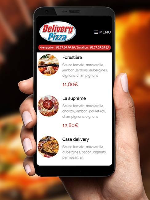 Menu at Delivery Pizza restaurant, Maubeuge, 117 Route de Mons