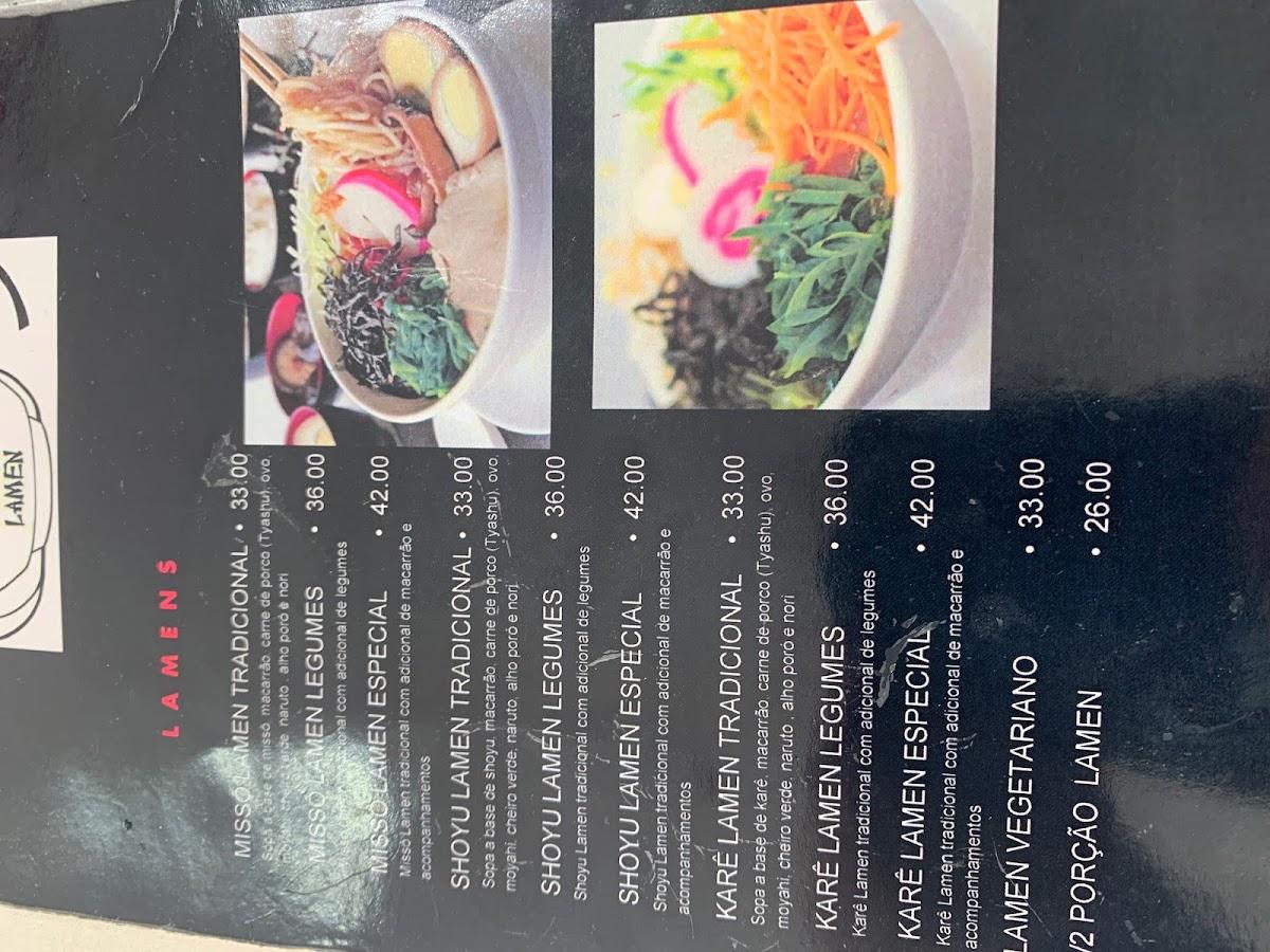 Menu em Maneki Lamen restaurante, Curitiba
