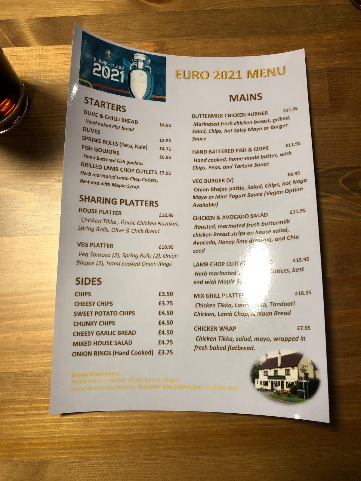 Menu at The Badgers Wood pub & bar, Tadley