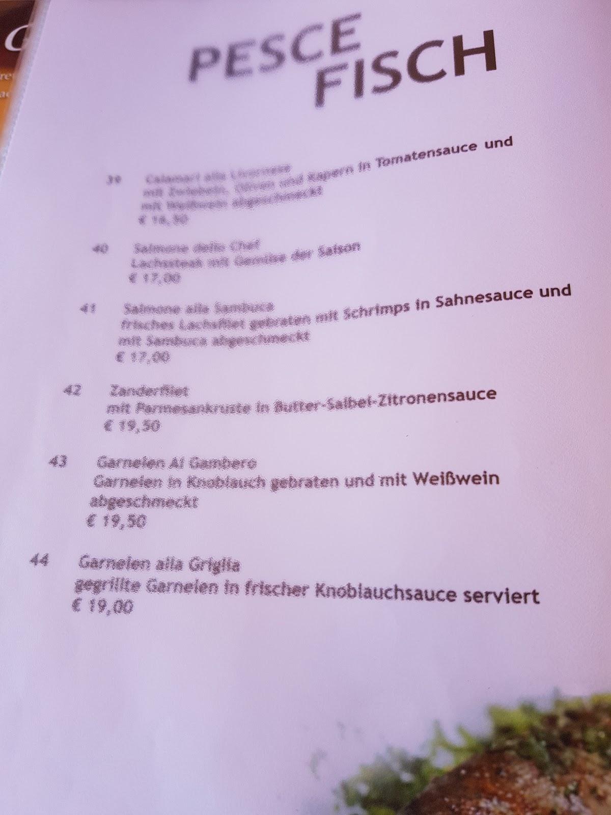 Speisekarte von Al Gambero restaurant, Kiel