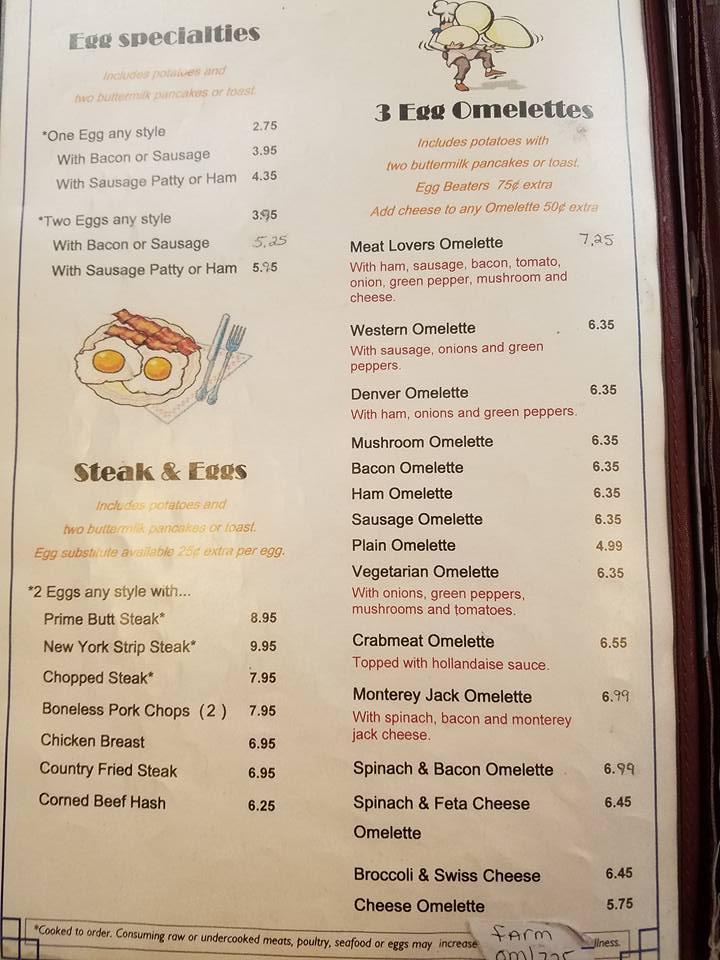 Menu At Full Moon Restaurant Albion