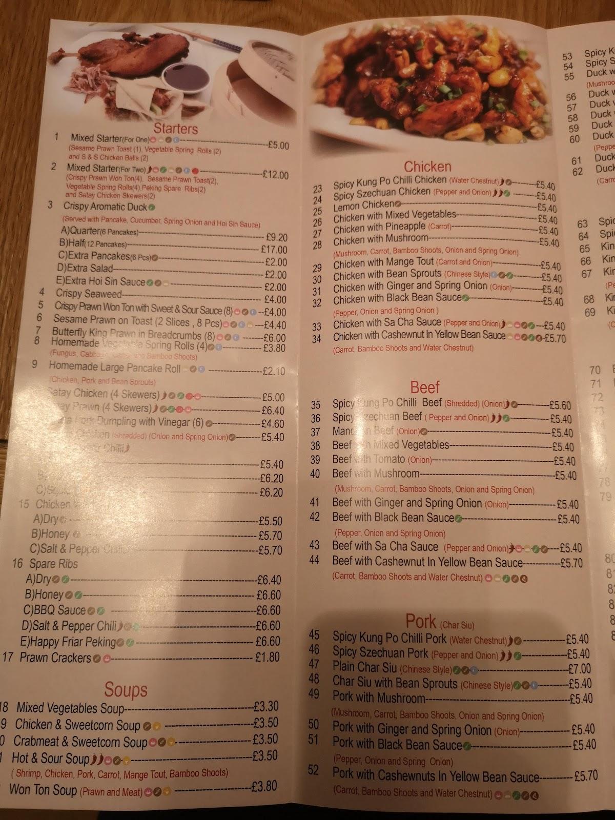 Menu at Happy Friar fast food, Royal Tunbridge Wells, 2 Friars Way