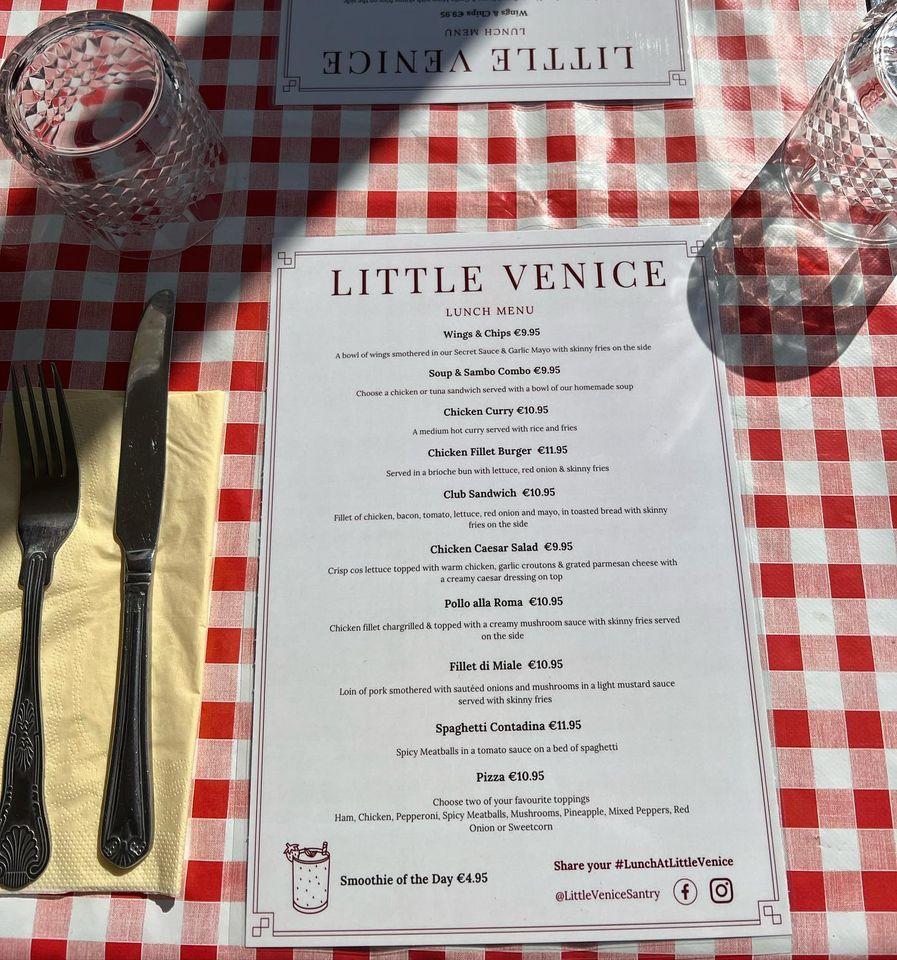 Menu at Little Venice Restaurant, Dublin, Old Airport Rd