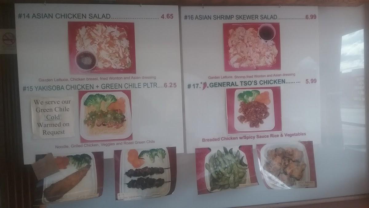 Menu at Teriyaki Chicken House fast food, Las Cruces