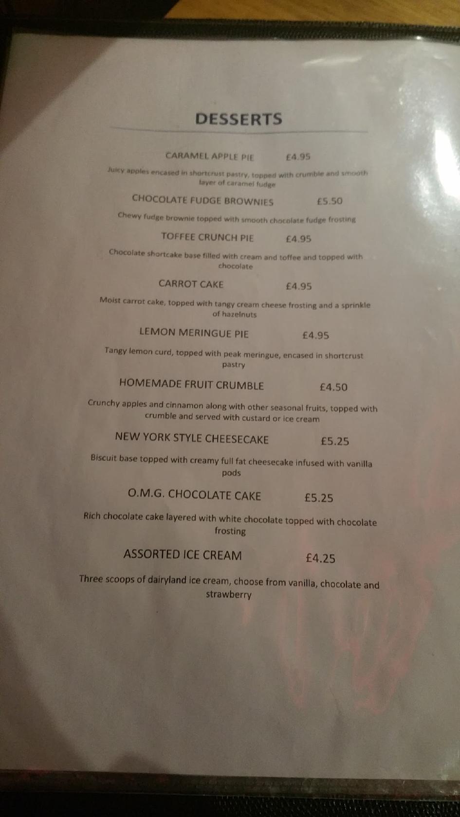 Menu at Kings Arms pub & bar, Ludham, High St