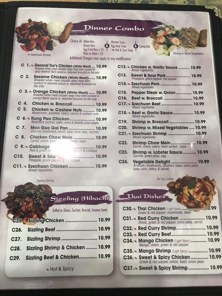 Menu at Koyame Asian Express restaurant, The Villages