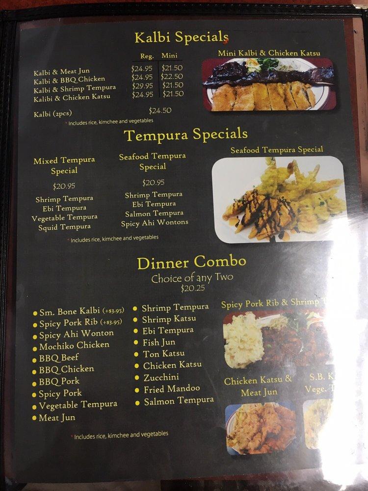 Menu at Kim Chee Restaurant 7, Aiea