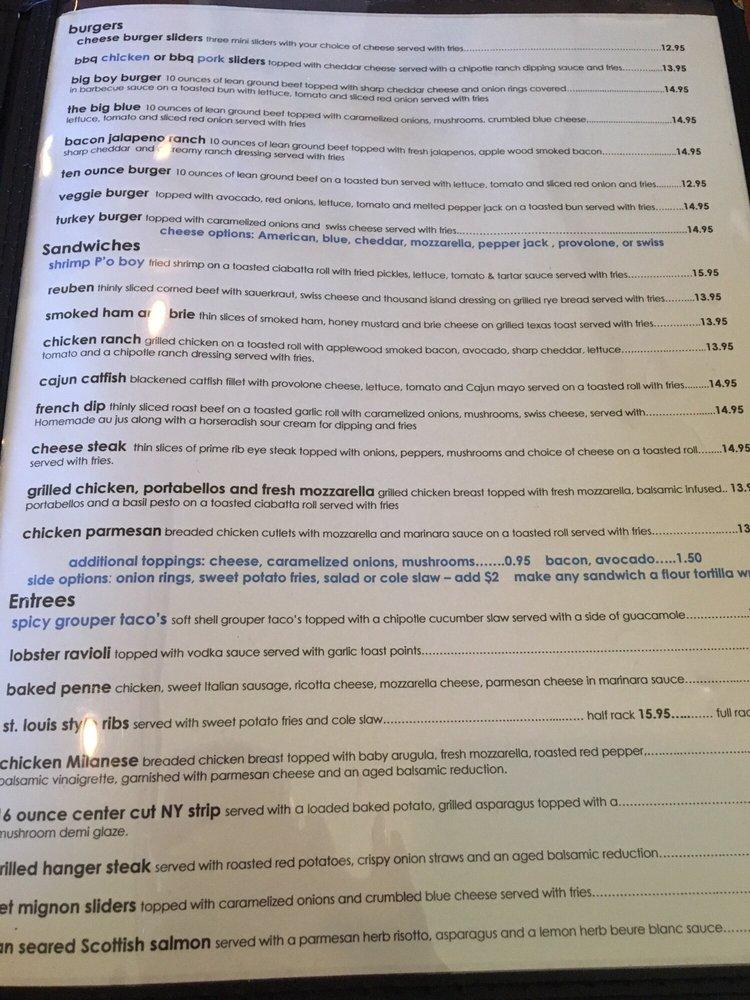 Menu at River Grille pub & bar, Chatham