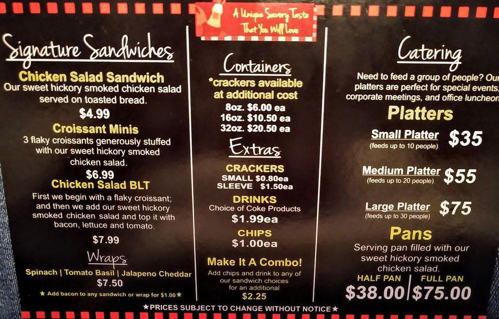 Menu at Alex Farms Cordova restaurant, Memphis