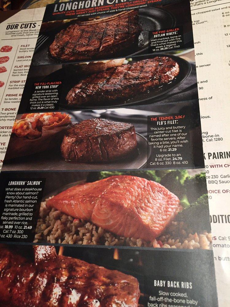 Menu at LongHorn Steakhouse, Grove City, Stringtown Rd