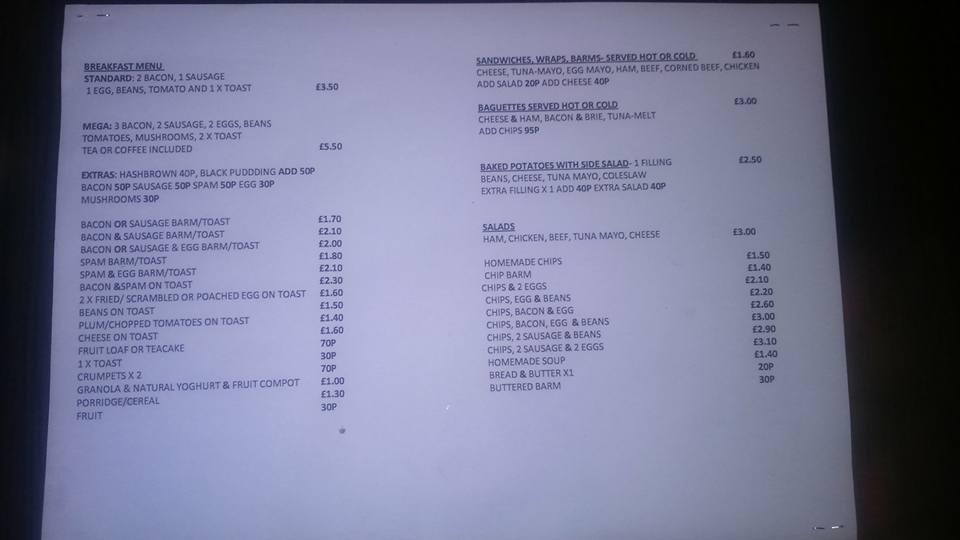 Menu at Boc Bistro Cafe Bolton, Bolton