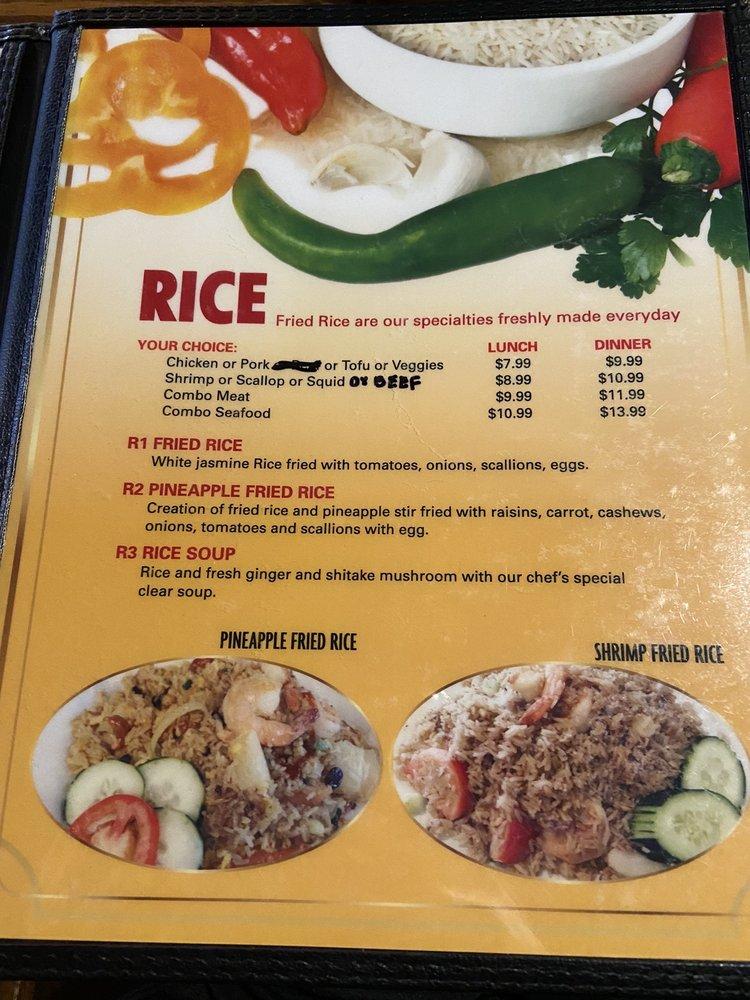 Menu at Thai Stellar restaurant, Webster, 803 E NASA Pkwy