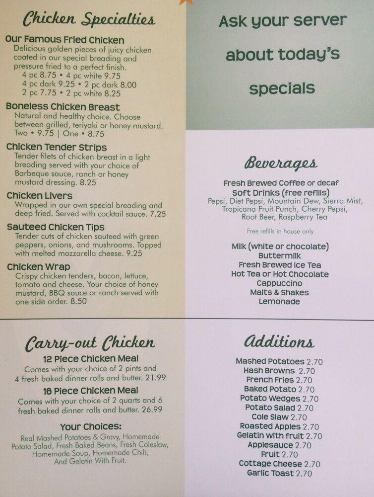 Menu at Harlan's Fine Foods restaurant, Davenport