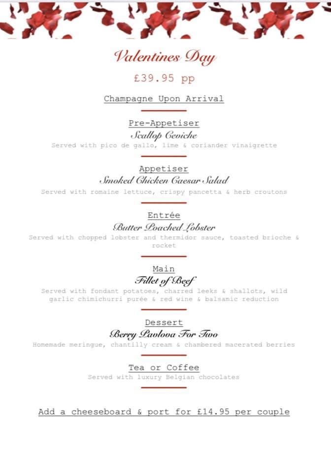 Menu at The Grapes Restaurant, Leyland