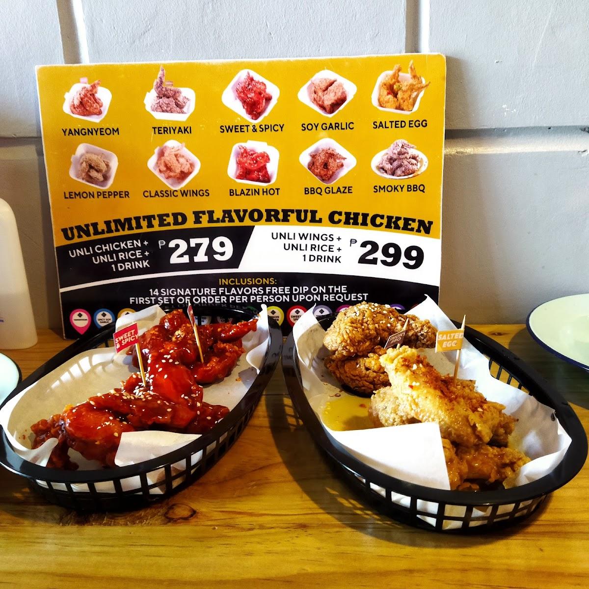 Menu at Southwing Cafeteria Jacinto Branch, Davao City