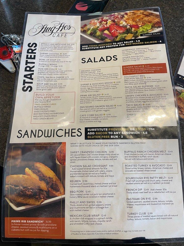 Menu at Hug-Hes Cafe, North Ogden, 360 E 2600 N