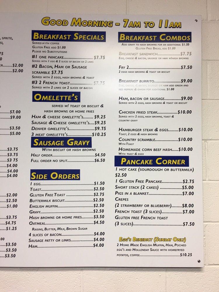 Menu at Tastee Treet restaurant, Prineville