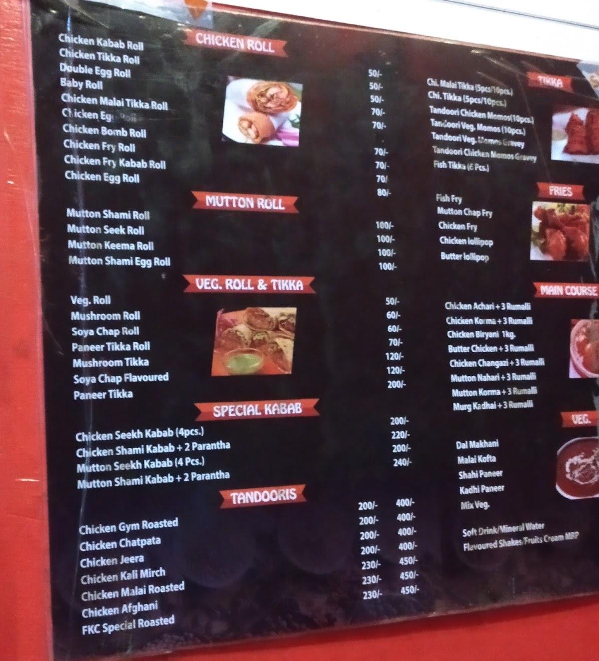 Menu at FKC, New Delhi, 48