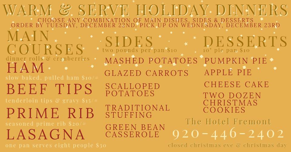 Menu at The Hotel Fremont restaurant, Fremont