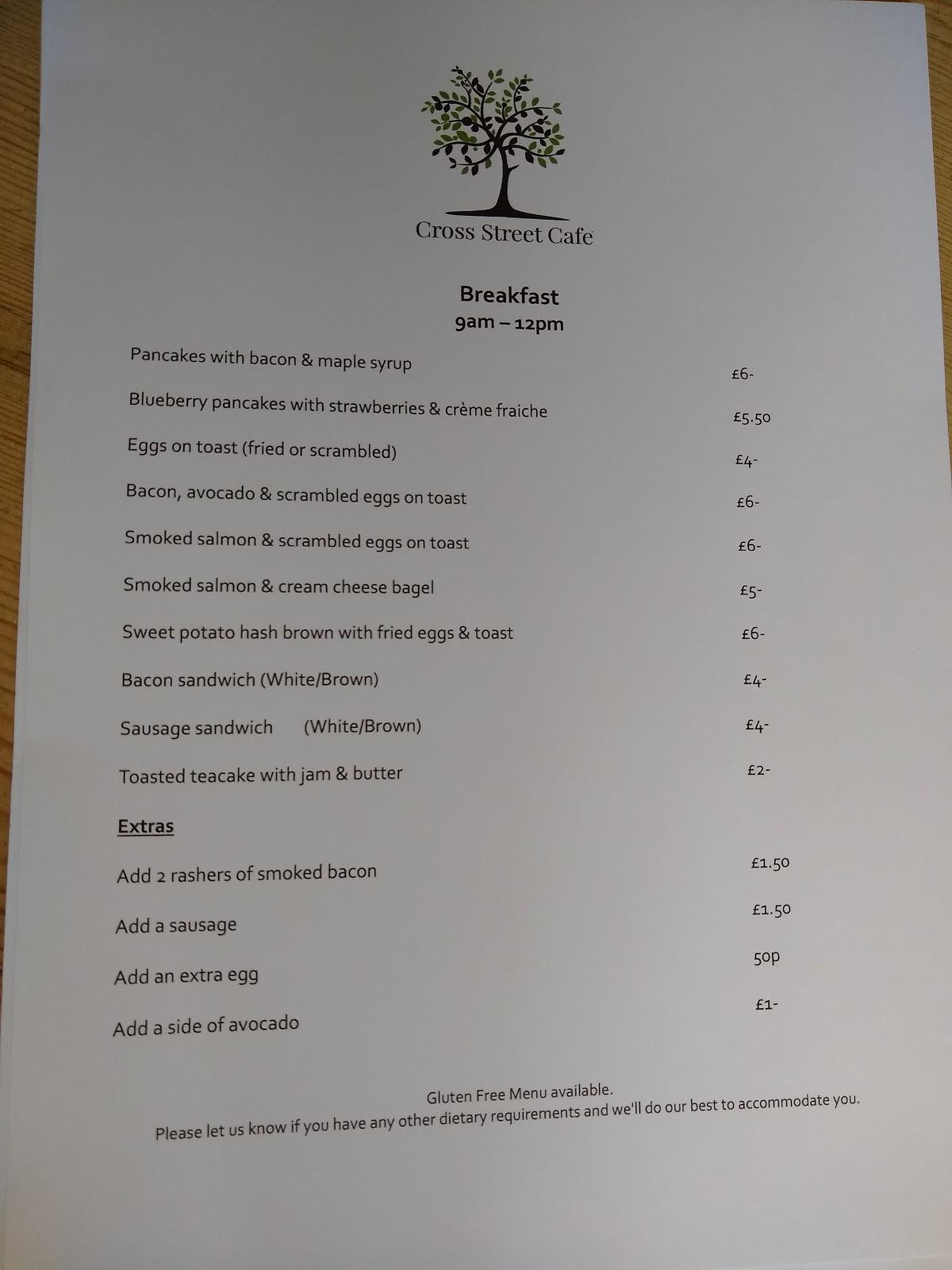Menu at The Bottle Shop restaurant, Moretonhampstead
