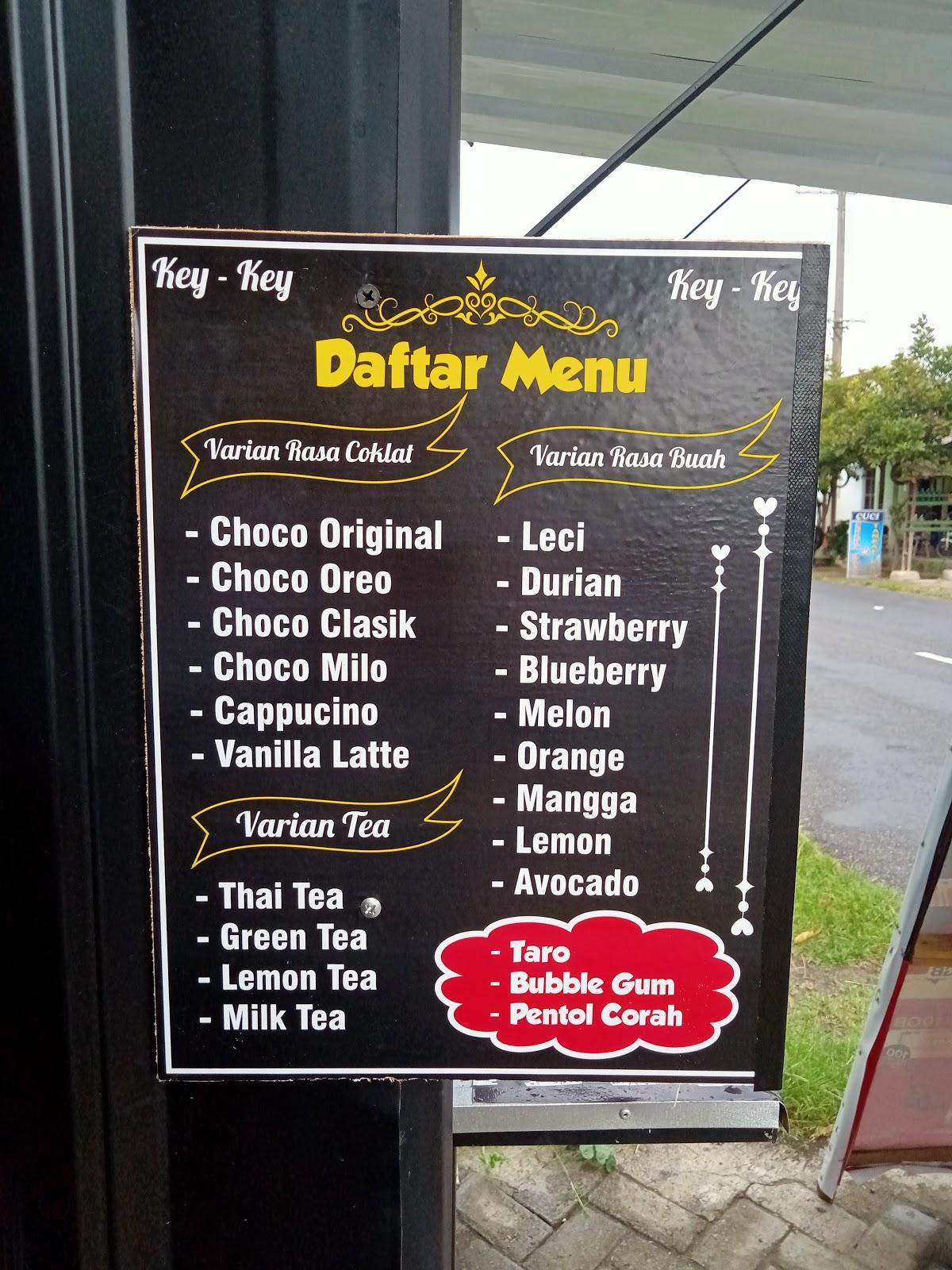 Menu at KEY KEY Raja Pedas restaurant, Warujayeng