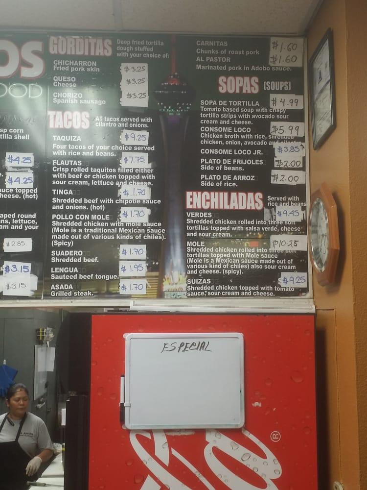 Menu at Los Antojos - Mexican Restaurant, Las Vegas, S Eastern Ave #2