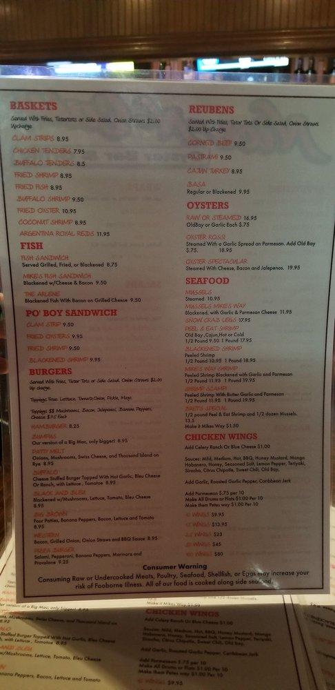 Menu at Nice N Easy Oyster Bar & Grille, Orange City