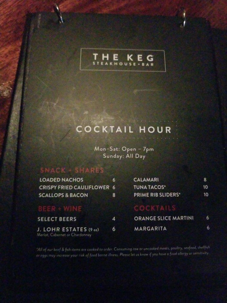 Menu at The Keg Steakhouse + Bar - Desert Ridge, Phoenix, N Tatum Blvd