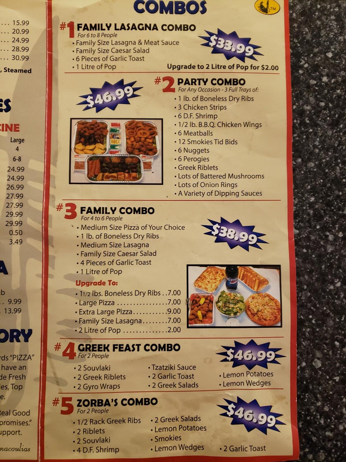 Menu at Venice House Pizza / Murphy's Pub, Melfort, 620 Saskatchewan Ave E