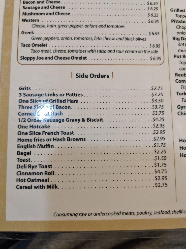 Menu at Christy's Restaurant, Ellwood City, PA-65