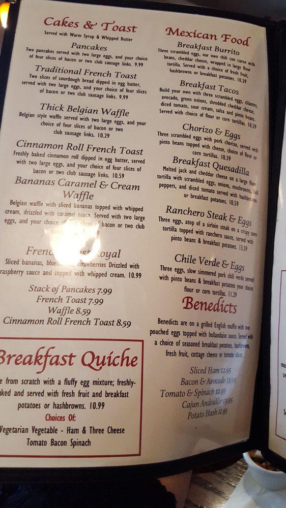 Menu at Highway House Restaurant, Jackson