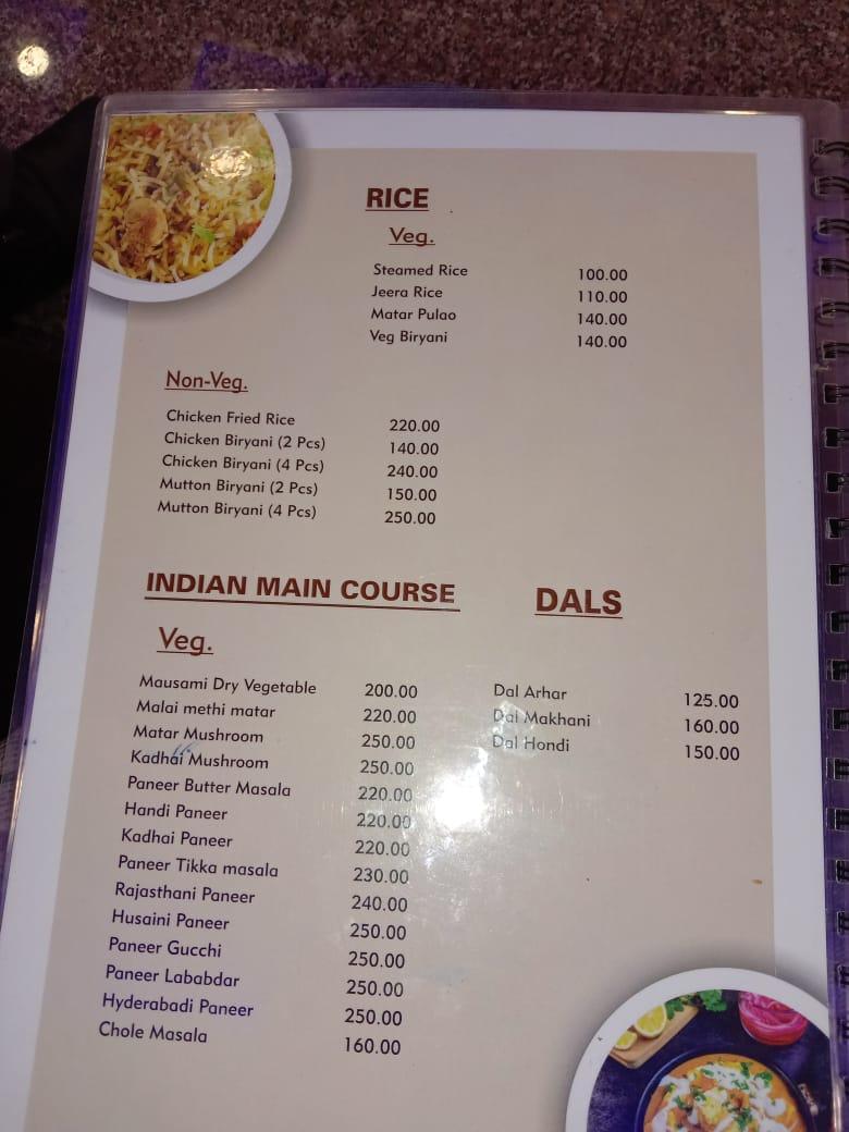 Menu at Salado Restaurant, Lucknow