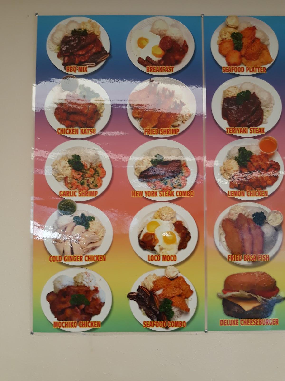 Menu at Liliha Drive Inn BBQ, Honolulu