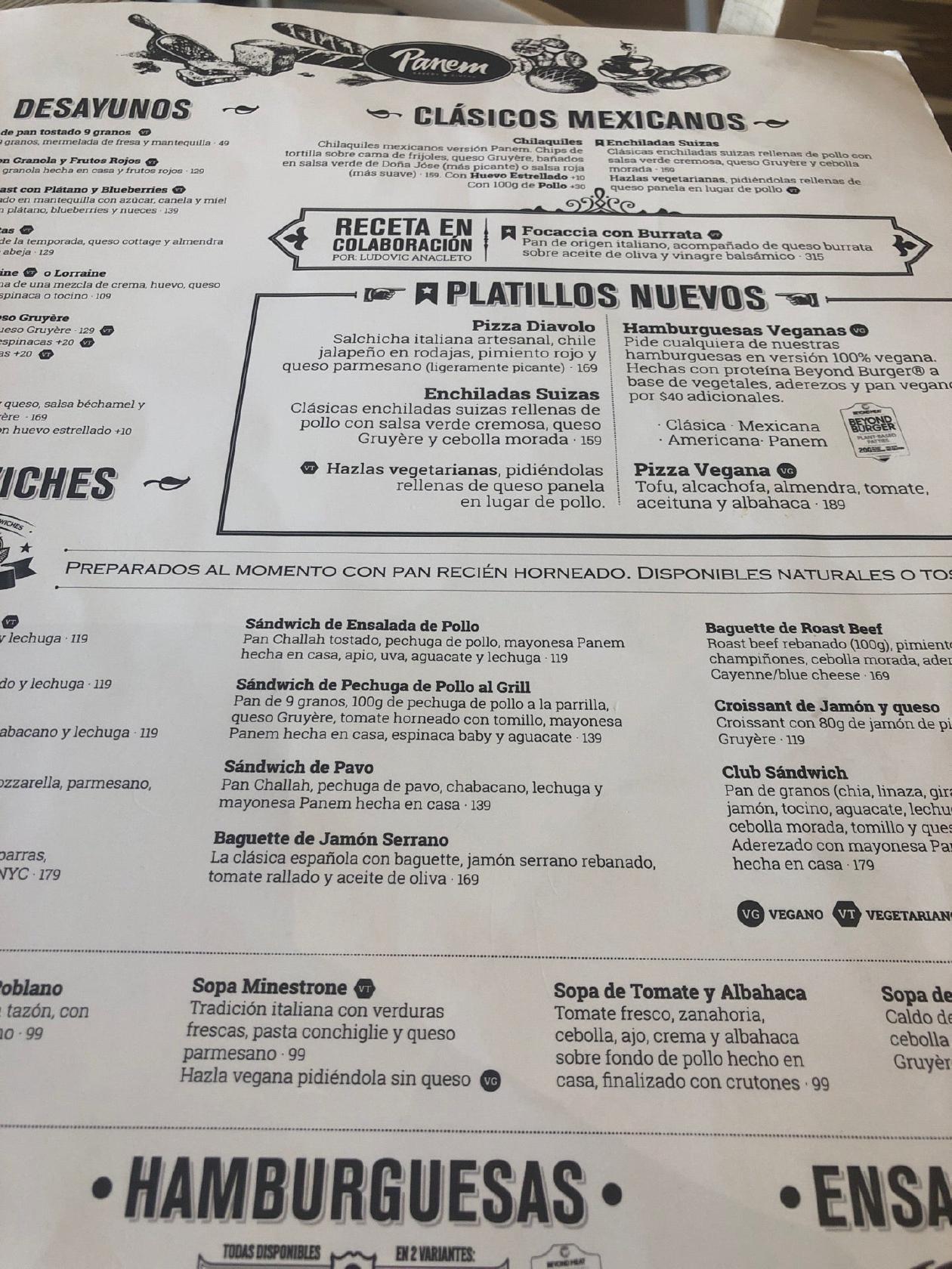 Menu at Dixie Metropolitan restaurant, San Pedro Garza García