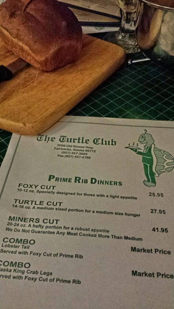Carta de Turtle Club, Fairbanks, Old Steese Hwy N