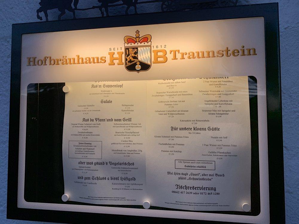 Menu au Meindl Alm Wirtshaus & Biergarten restaurant, Bergen