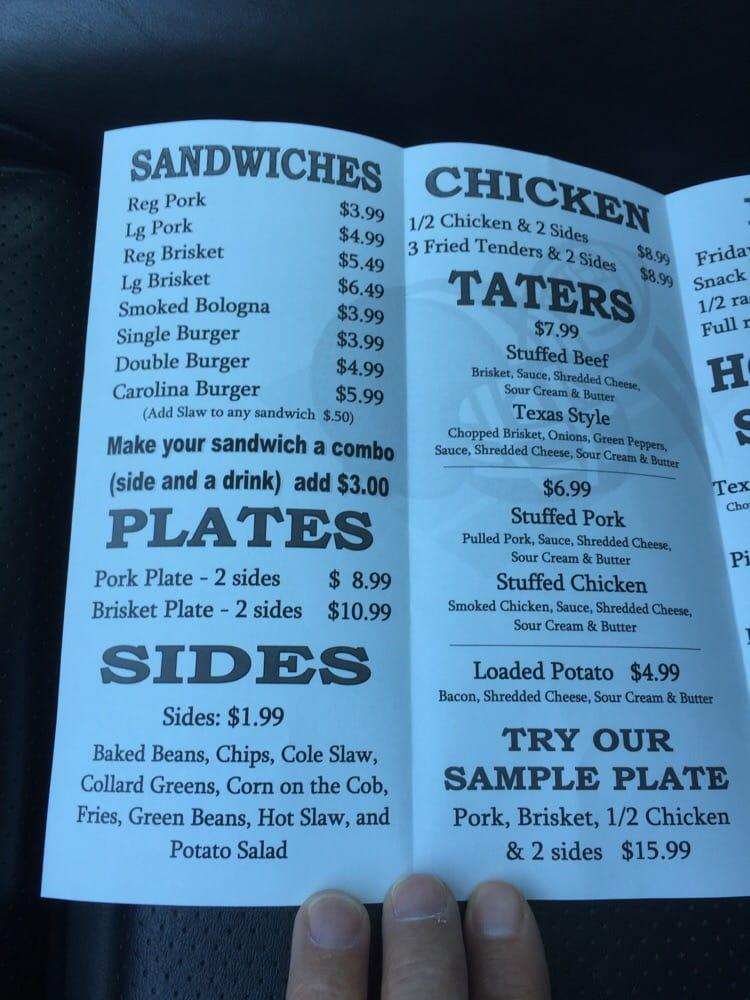 Menu at Stadium-Burgers, BBQ and Wings, Cleveland, 773 Keith St NW