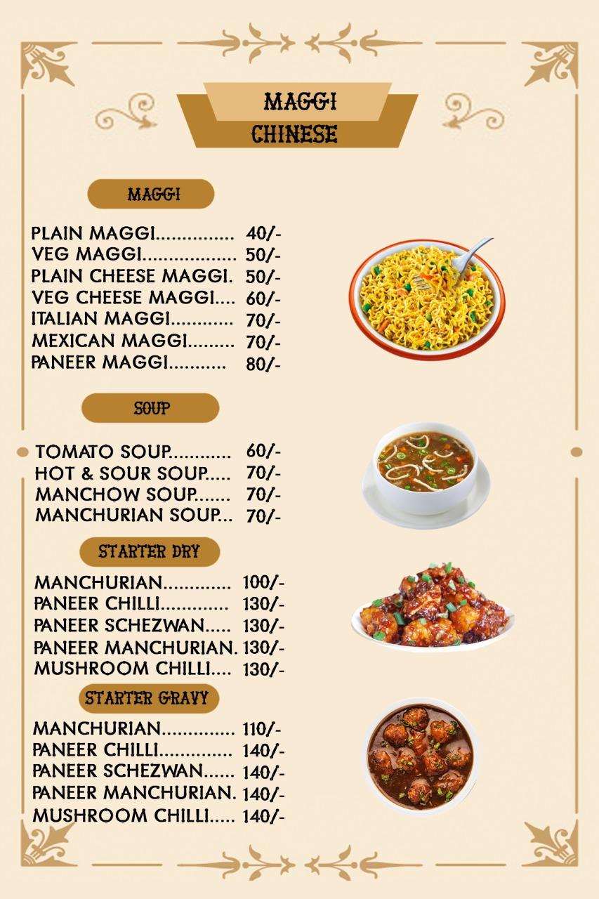 Menu at Sagar Fresh Food, Anjar