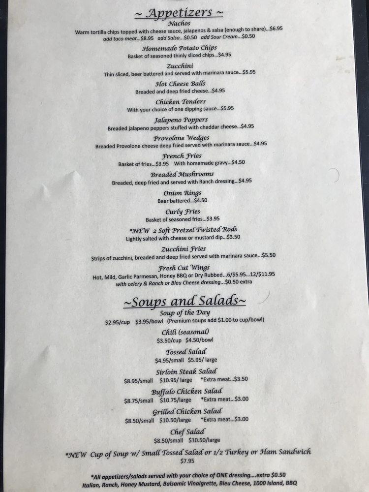 Menu at Sea Shell Bar, Moon