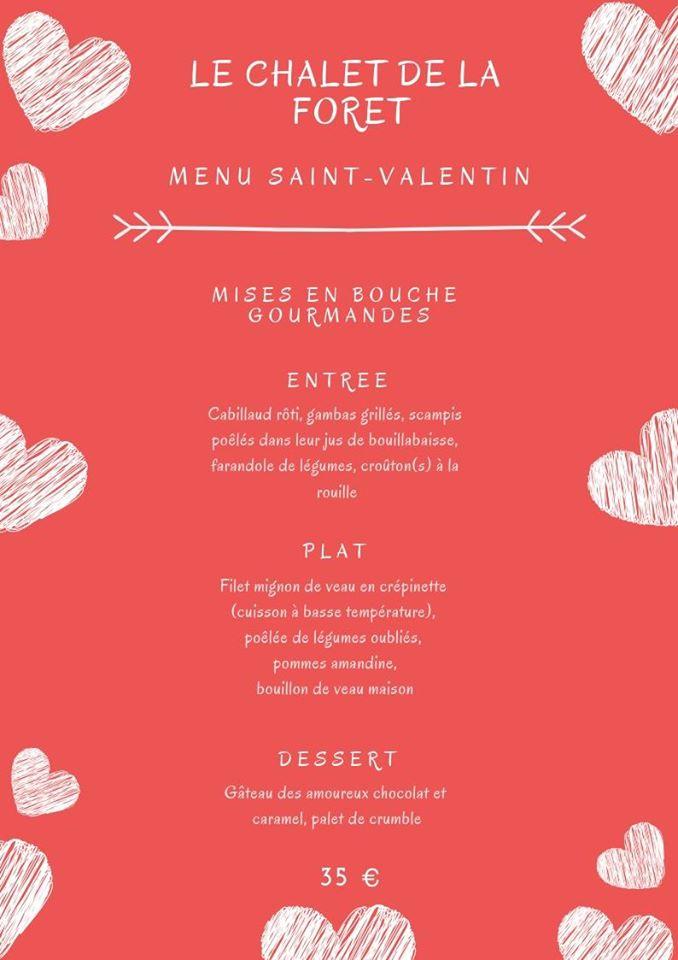 Menu au Le Chalet de la Forêt, Genappe